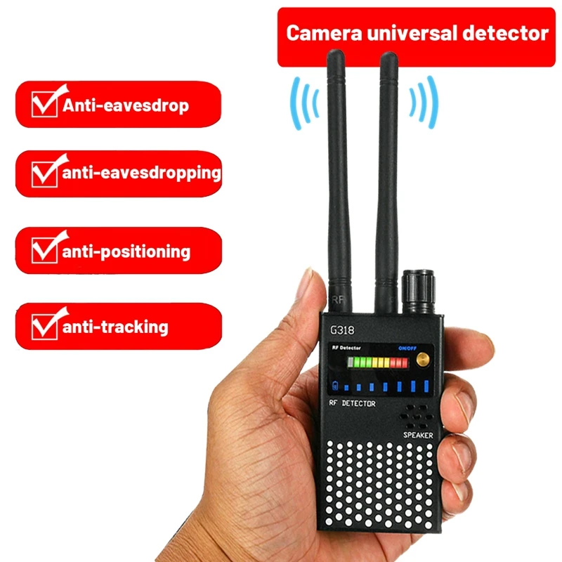 G318A 1Mhz 6500Mhz GPS Locator Detector 15㎡ Precise Detection Anti ...