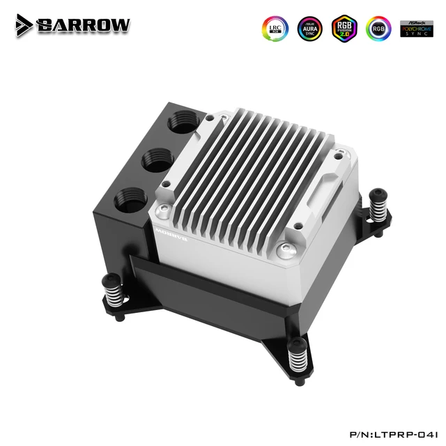 Barrowch POM CPU Block Pump Reservoir 17W PWM OLED Digital Display ...