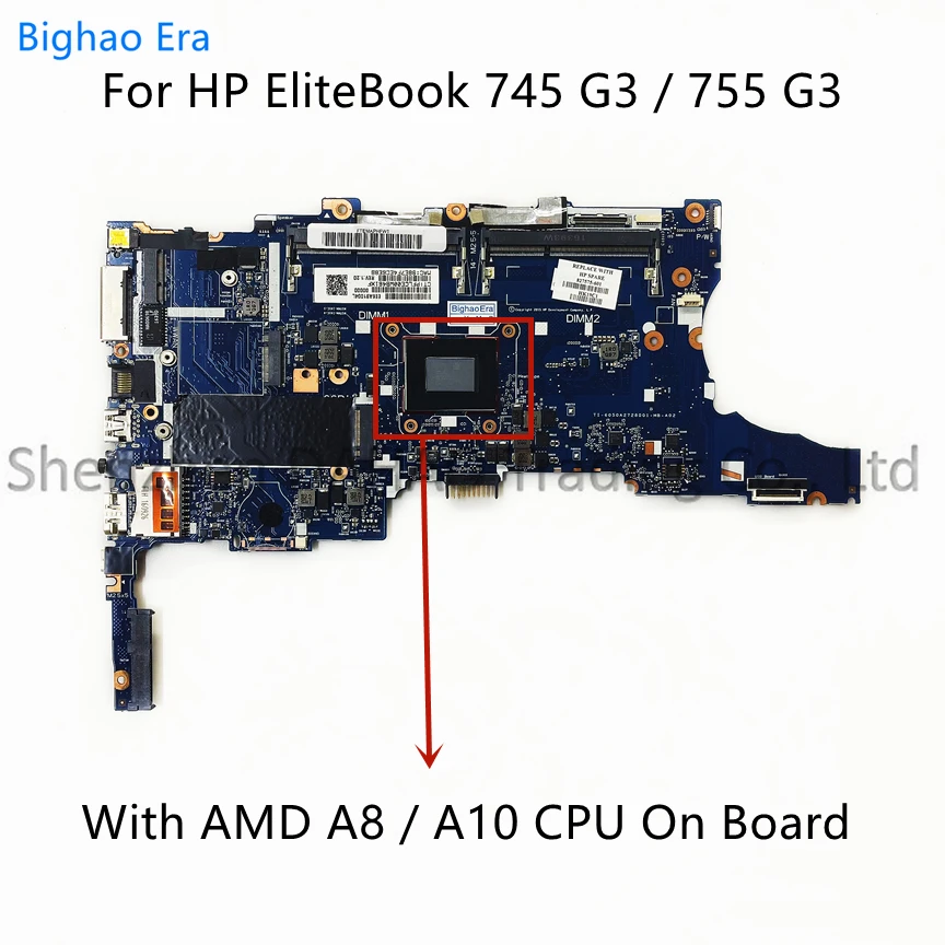 For-HP-EliteBook-745-G3-755-G3-Laptop-Motherboard-With-AMD-A8-A10-CPU ...