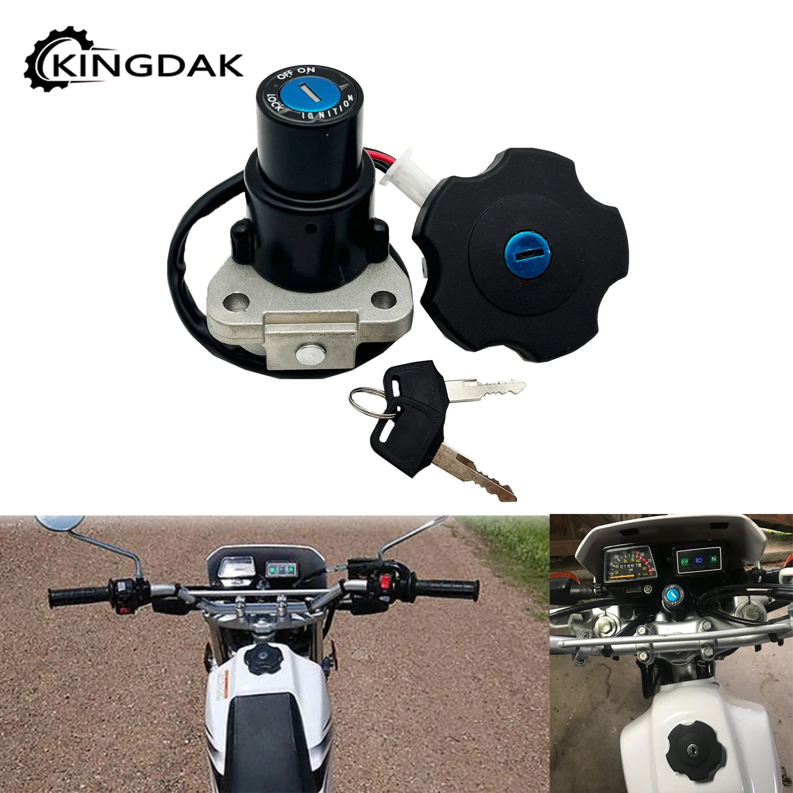 Motorcycle-Gas-Tank-Fuel-Cap-Ignition-Switch-Lock-Key-Set-For-Yamaha ...
