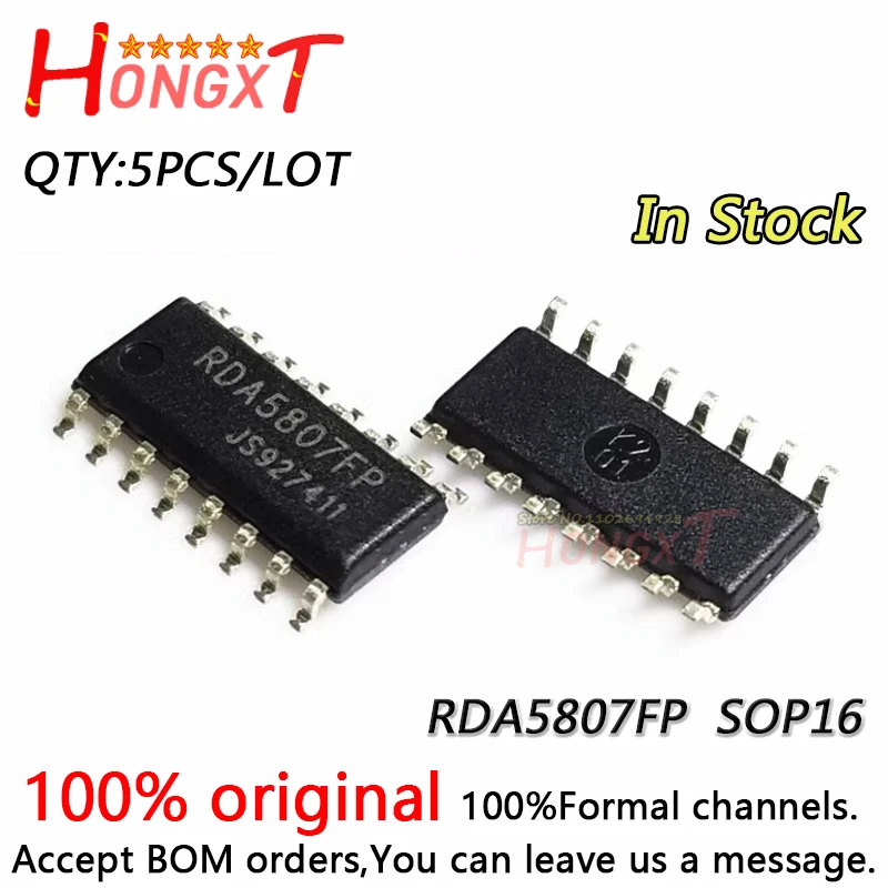 5PCS-100-NEW-RDA5807FP-FM-stereo-radio-chip-radio-ic-SOP16-FM-radio-FM ...