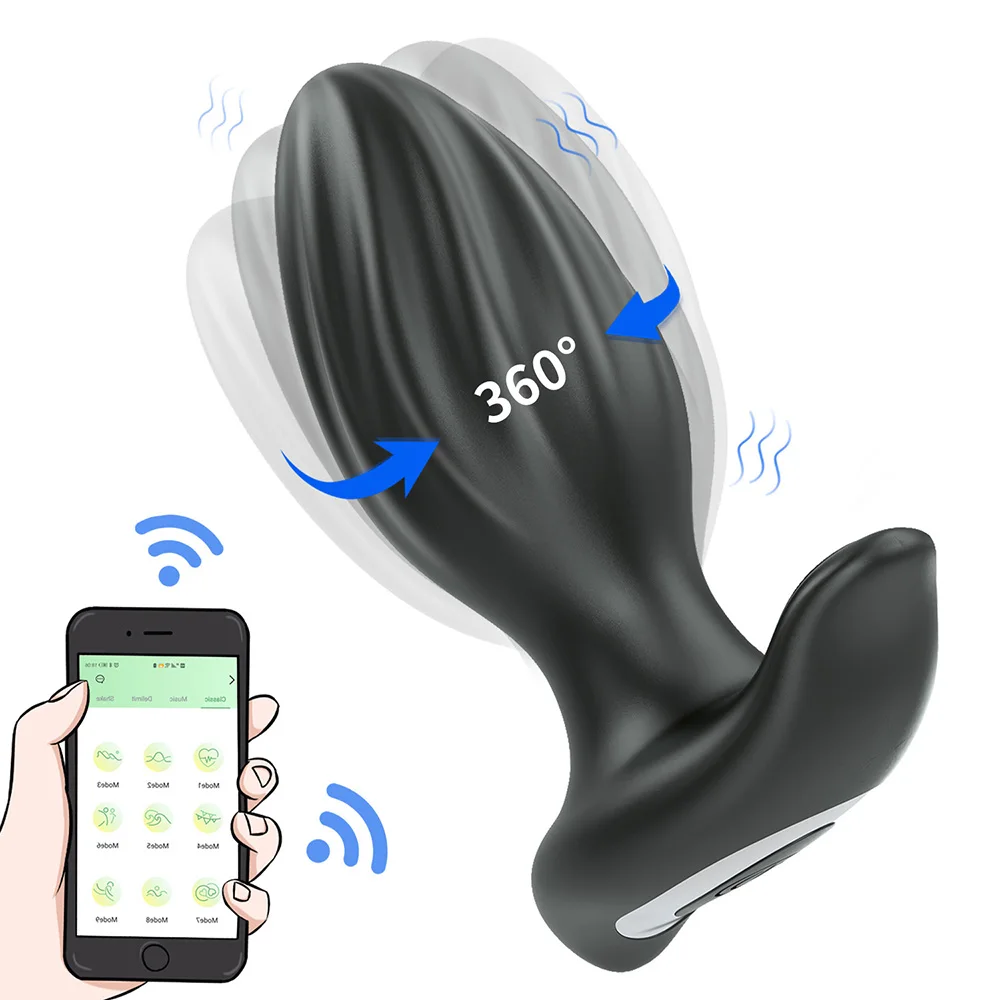APP-Bluetooth-Couple-Sex-Pleasure-Electric-Sway-Anal-Plug-Masturbation-Stimulator-Vibrator-Adult ...