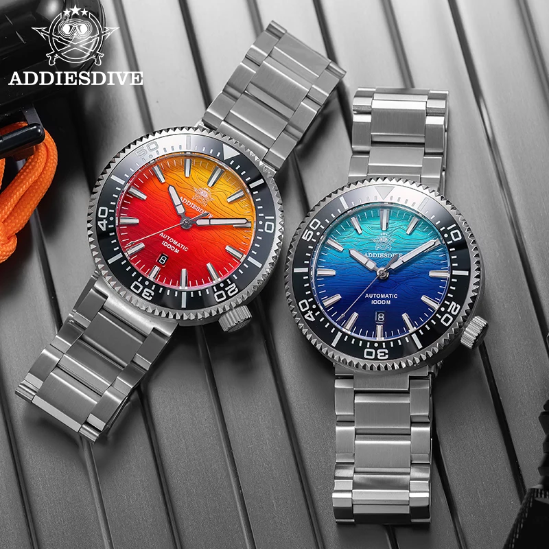 ADDIESDIVE New Automatic Watch Men 1000m Waterproof Japan 8215 Movement ...