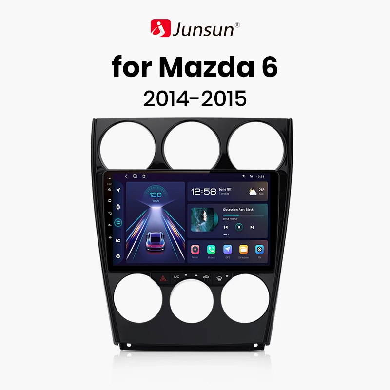 Junsun-Wireless-Carplay-Android-Auto-Car-Radio-For-Mazda-6-2004-2005 ...