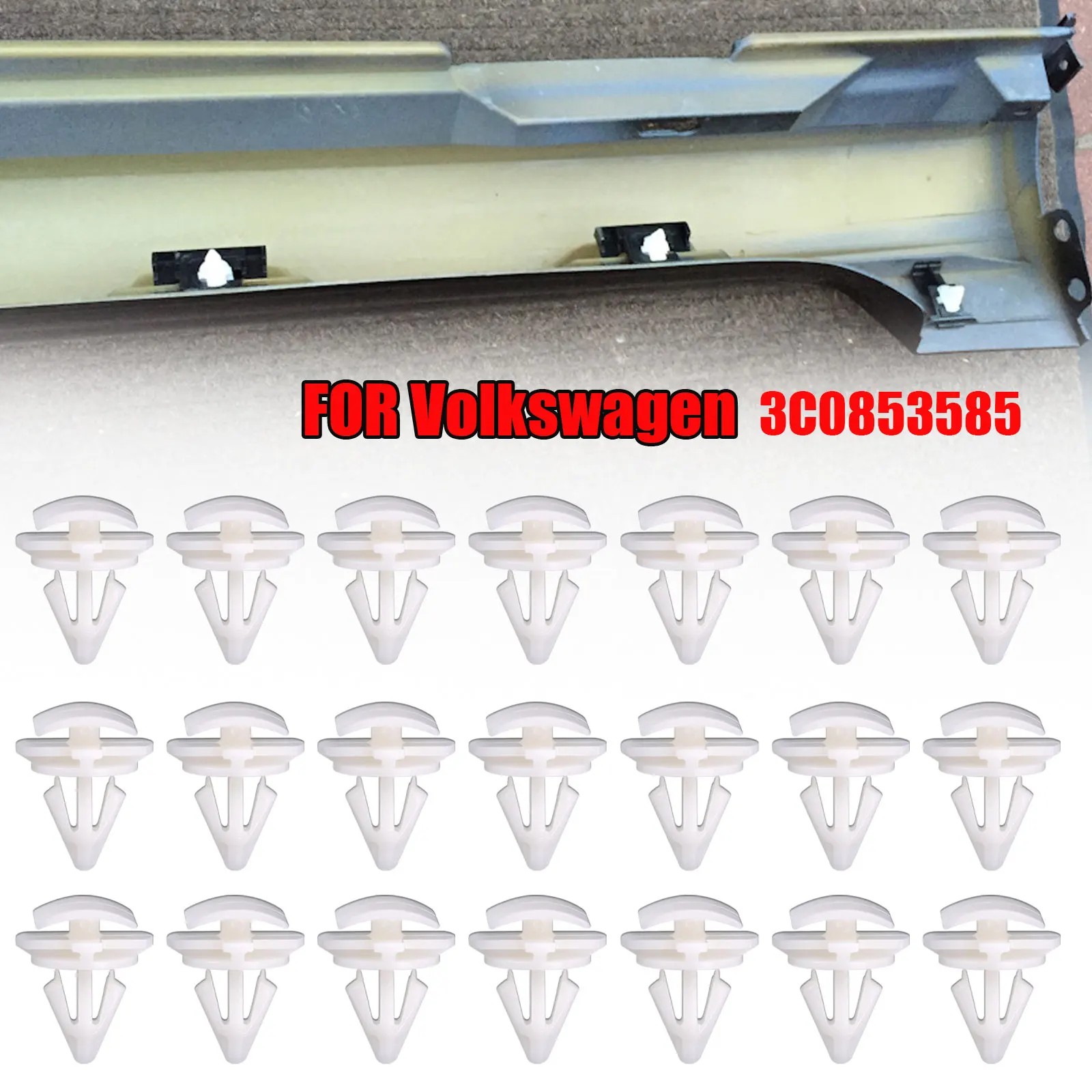 Wheel Arch Trim Moulding Clips Door Cover Strip Sill Moulding Fastener ...