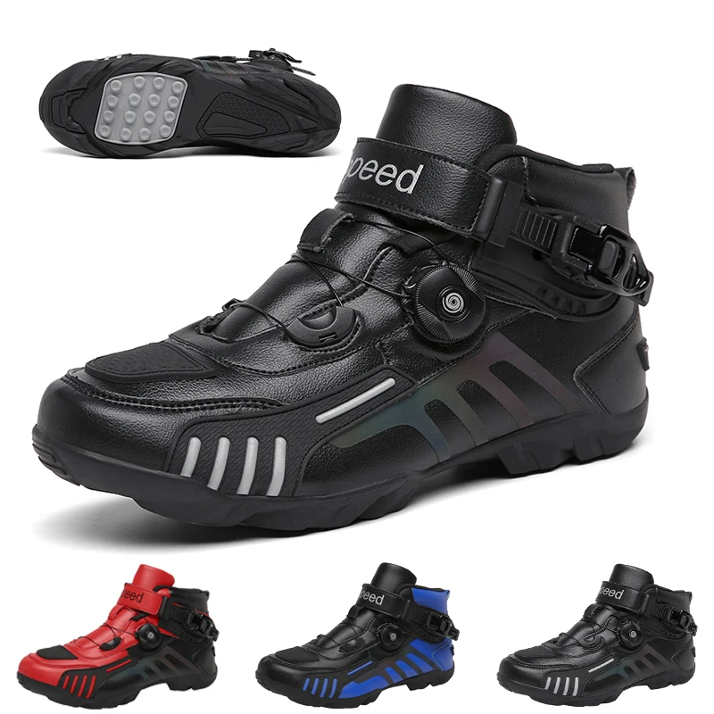 Botas-de-motocicleta-de-cano-alto-para-homens-e-mulheres-t-nis-Speed ...