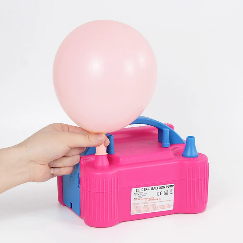Portable Balloon Air Pump AC 220-240V Electric Dual-Nozzle Air Blower ...
