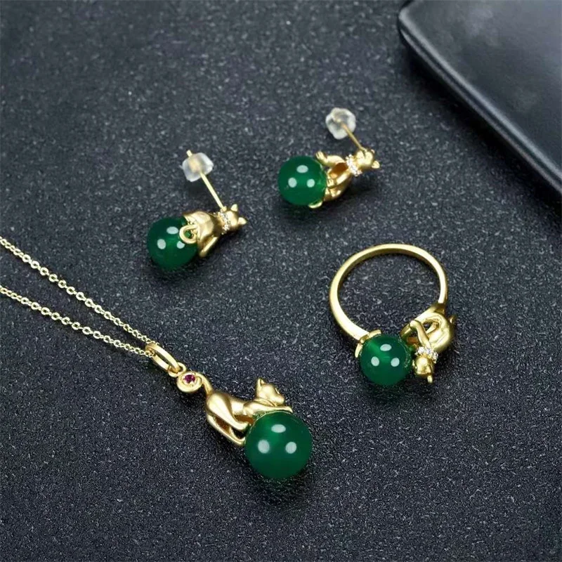 Hot-Selling-Natural-Hand-carved-Inlaid-Ancient-Method-Jade-Necklace ...