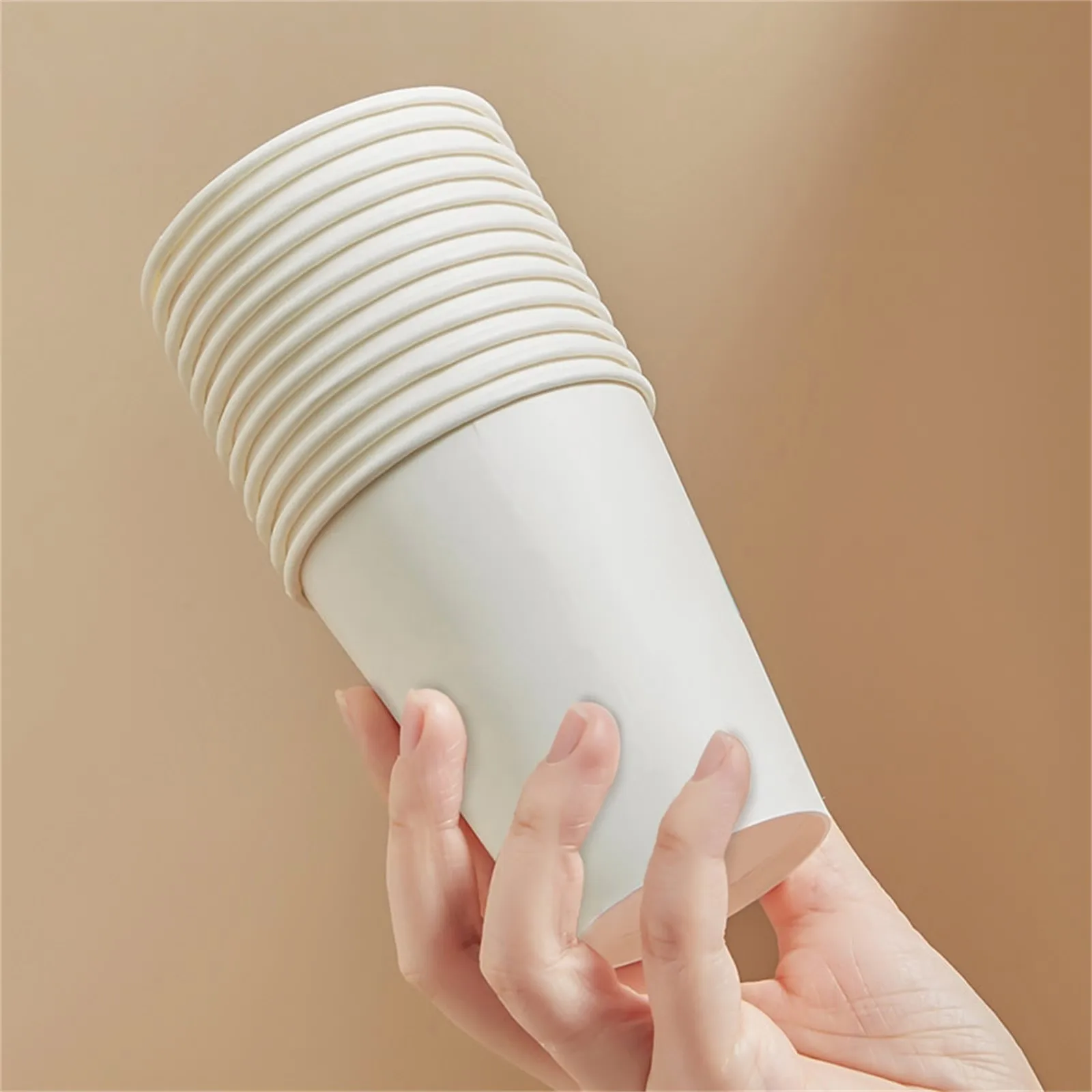 50-1000pcs Disposable Cups White Thicken Durable Cups For Hot And Cold ...