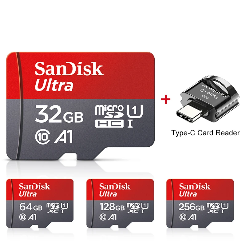 Micro-sd-128GB-64GB-32GB-100mb-s-TF-usb-flash-memory-card-microsd-98MB ...