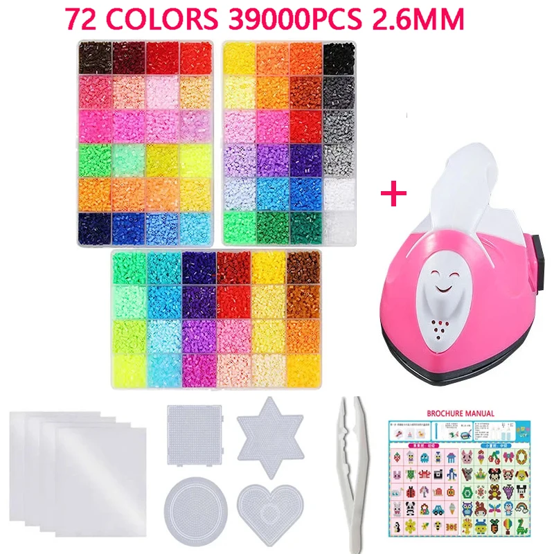 72-Colors-5mm-2-6mm-Set-Melting-Beads-Pixel-Art-Puzzle-Hama-Beads-Diy ...