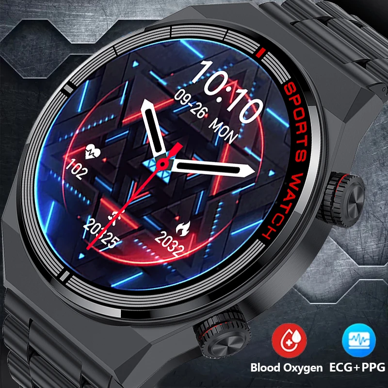 LIGE-ECG-PPG-Bluetooth-Call-Smart-Watch-Men-Screen-Always-Show-Time-AI ...