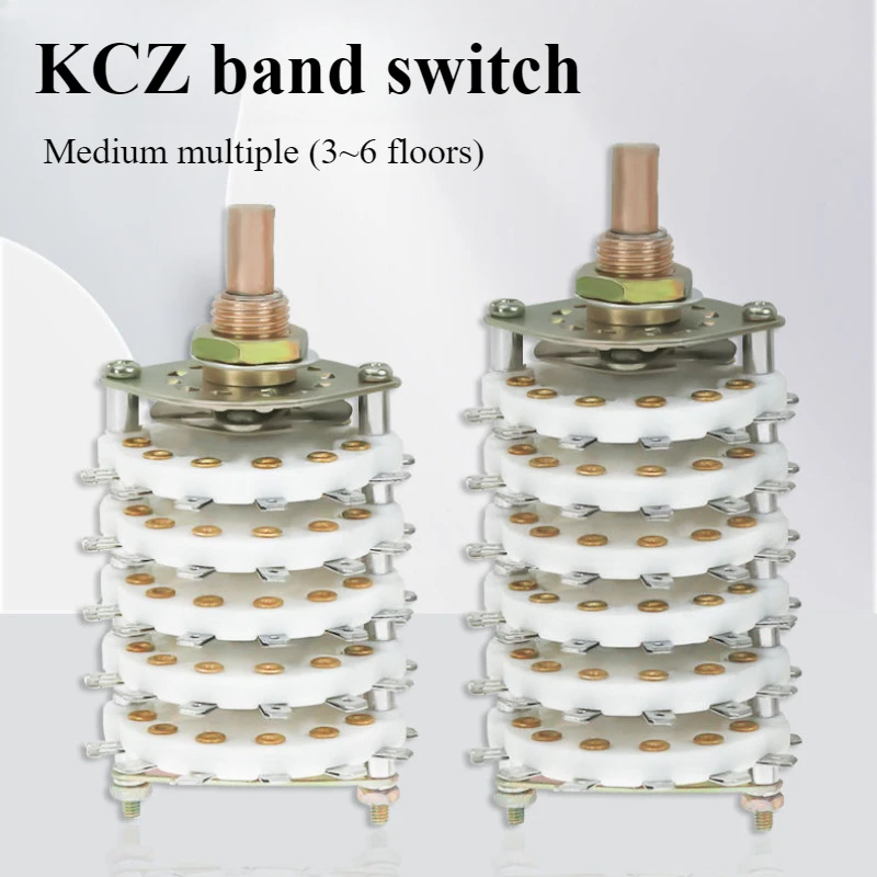 1PC KCZ 3-6 layer Rotary switch selector with channel Rotary switch ...