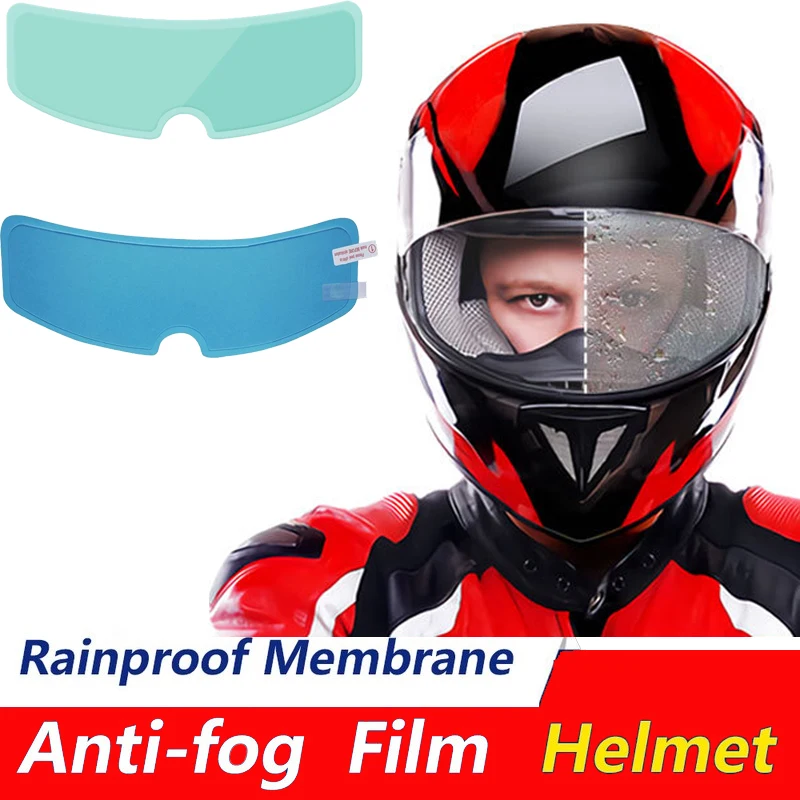 New-Universal-Motorcycle-Helmet-Clear-Patch-Film-Anti-fog-Film-and-Rain ...