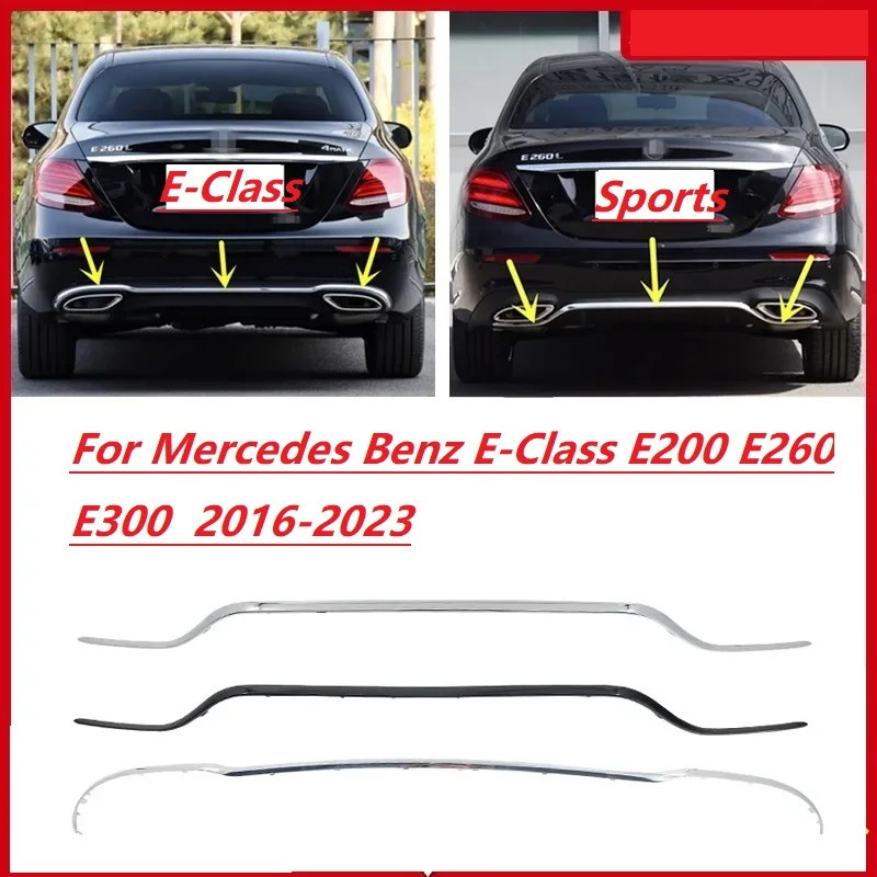 Rear-bumper-decorative-strip-chrome-strip-For-Mercedes-Benz-E-Class ...