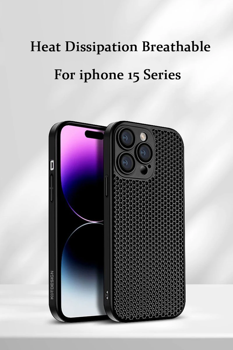 Heat Dissipation Cooling Mesh Case For iPhone 15 14 Plus 13 12 11 Pro ...
