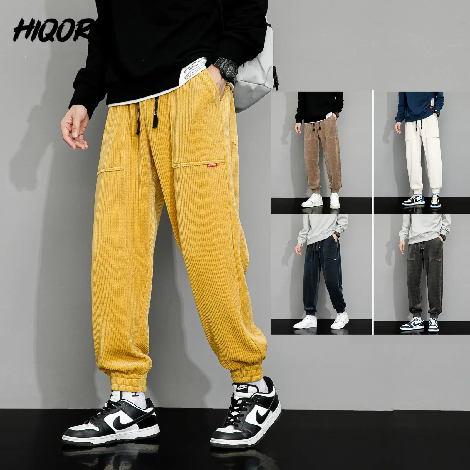 HIQOR-Autumn-Winter-Man-Baggy-Pants-Streetwear-Sport-Trousers-for-Men-Y2k-Style-Sweatpants-Men ...