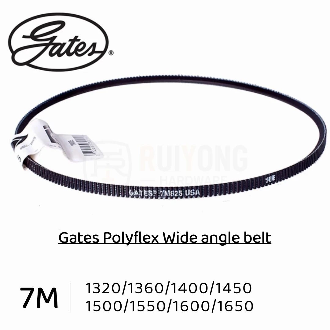 Gates-Polyflex-Wide-angle-belt-7M1320-7M1360-7M1400-7M1450-7M1500 ...