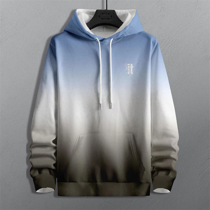 Simple Gradient Pattern Hoodie Men Women Fashion 3D Printed New In ...