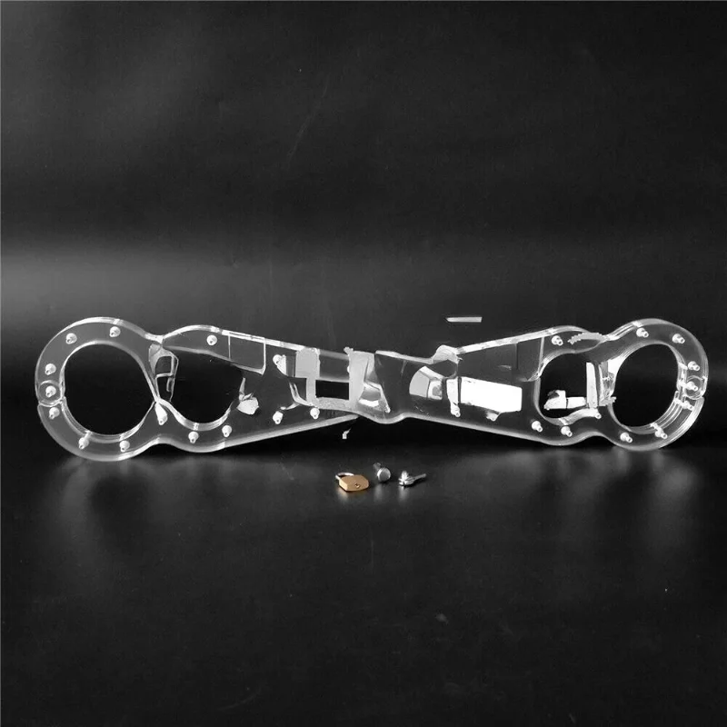 Clear-Crystal-Fixed-Cangue-Wrist-Ankle-Restraint-Handcuffs-Fetters-Yoke ...