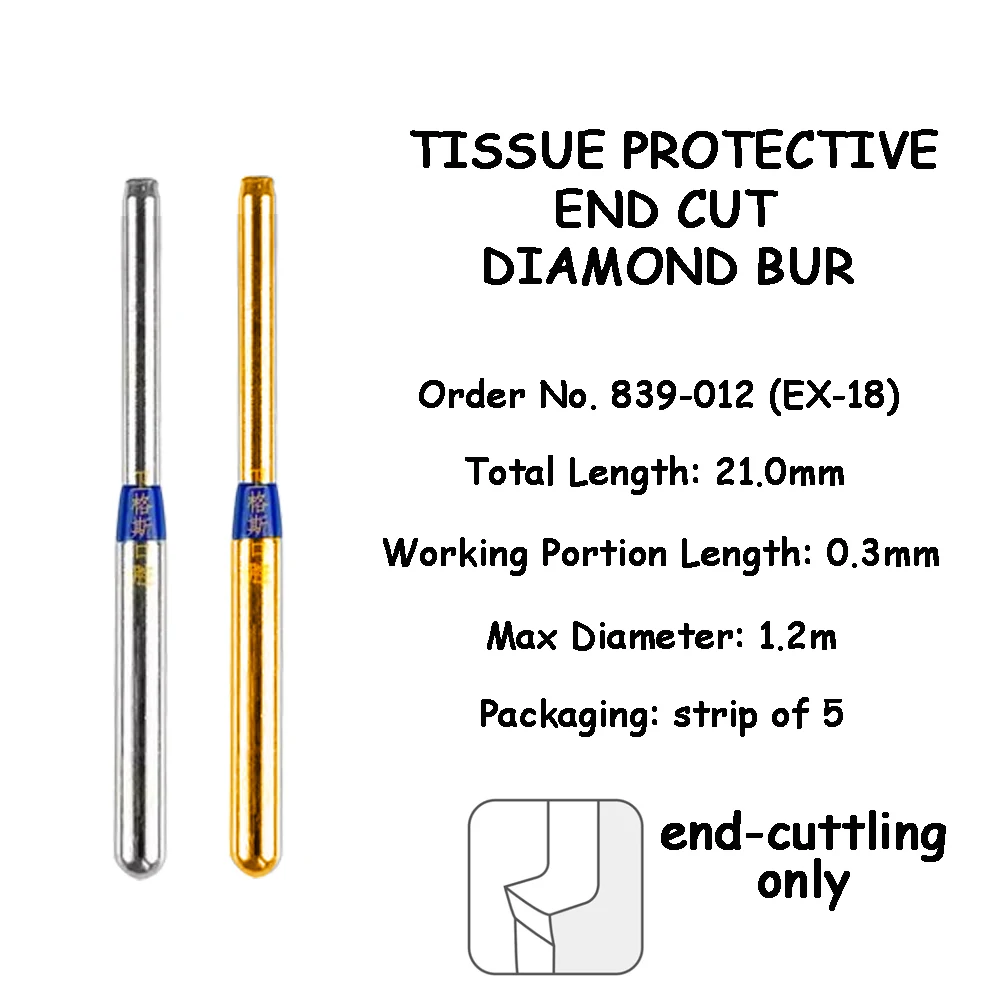 ResyDental-Tissue-Protective-End-Cut-Diamond-Bur-For-Shoulder-Prepare-5 ...