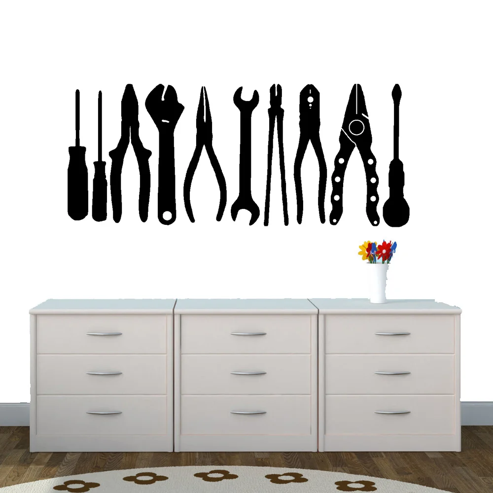 GARAGE TOOLS Vinyl Wall Art Decal Sticker Mural 2 sizes|Wall Stickers ...
