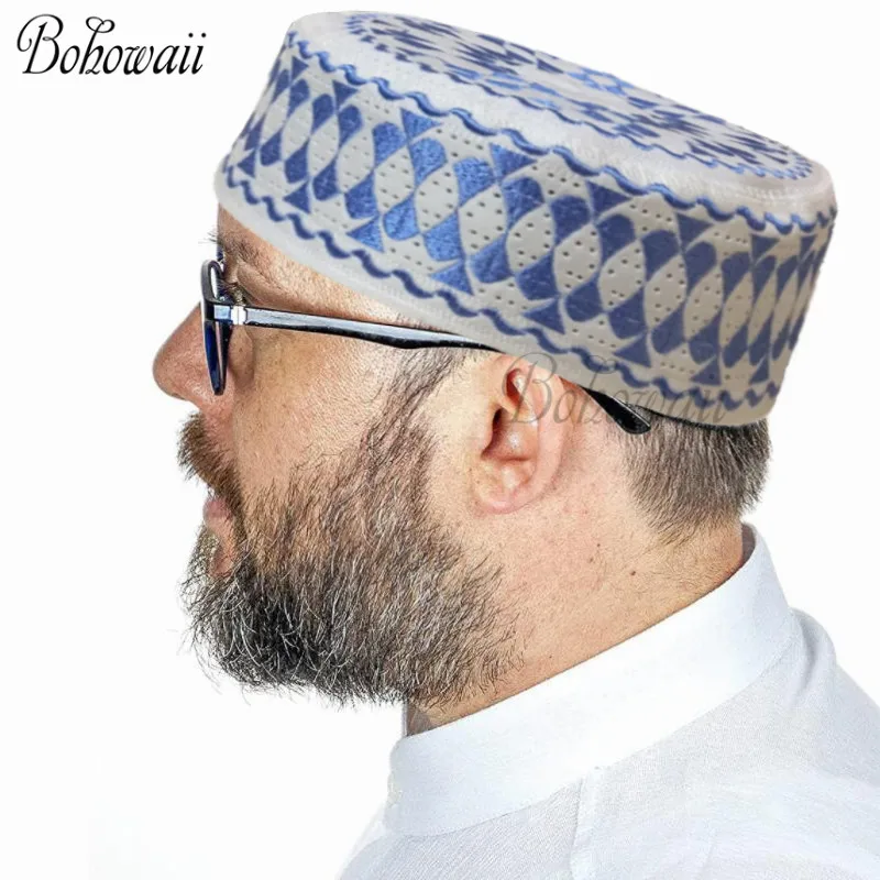 BOHOWAII Muslim Prayer Hat Men Bonnet Islamic Jewish Cap Arabic ...