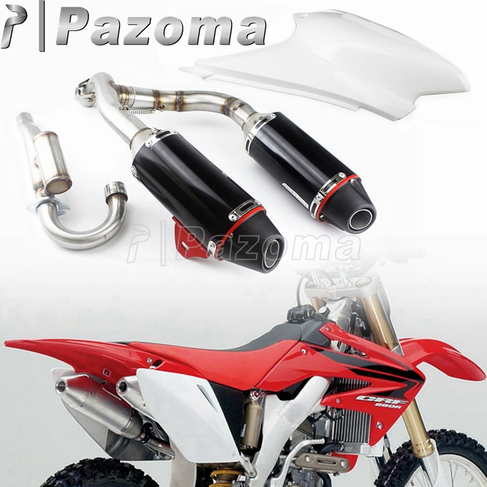 Motorcycle-Full-Dual-Muffler-Exhaust-System-For-Honda-CRF-230F-150F ...