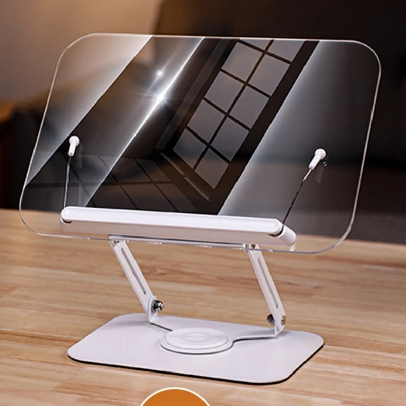 Adjustable-Acrylic-Book-Stand-Reading-Foldable-Book-Holder-Tablets ...
