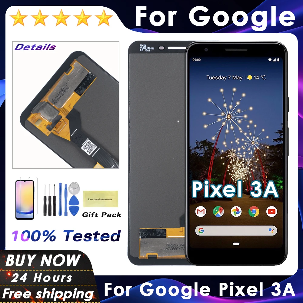 5.6'' OLED LCD For Google Pixel 3A LCD Display Touch Digitizer Screen ...
