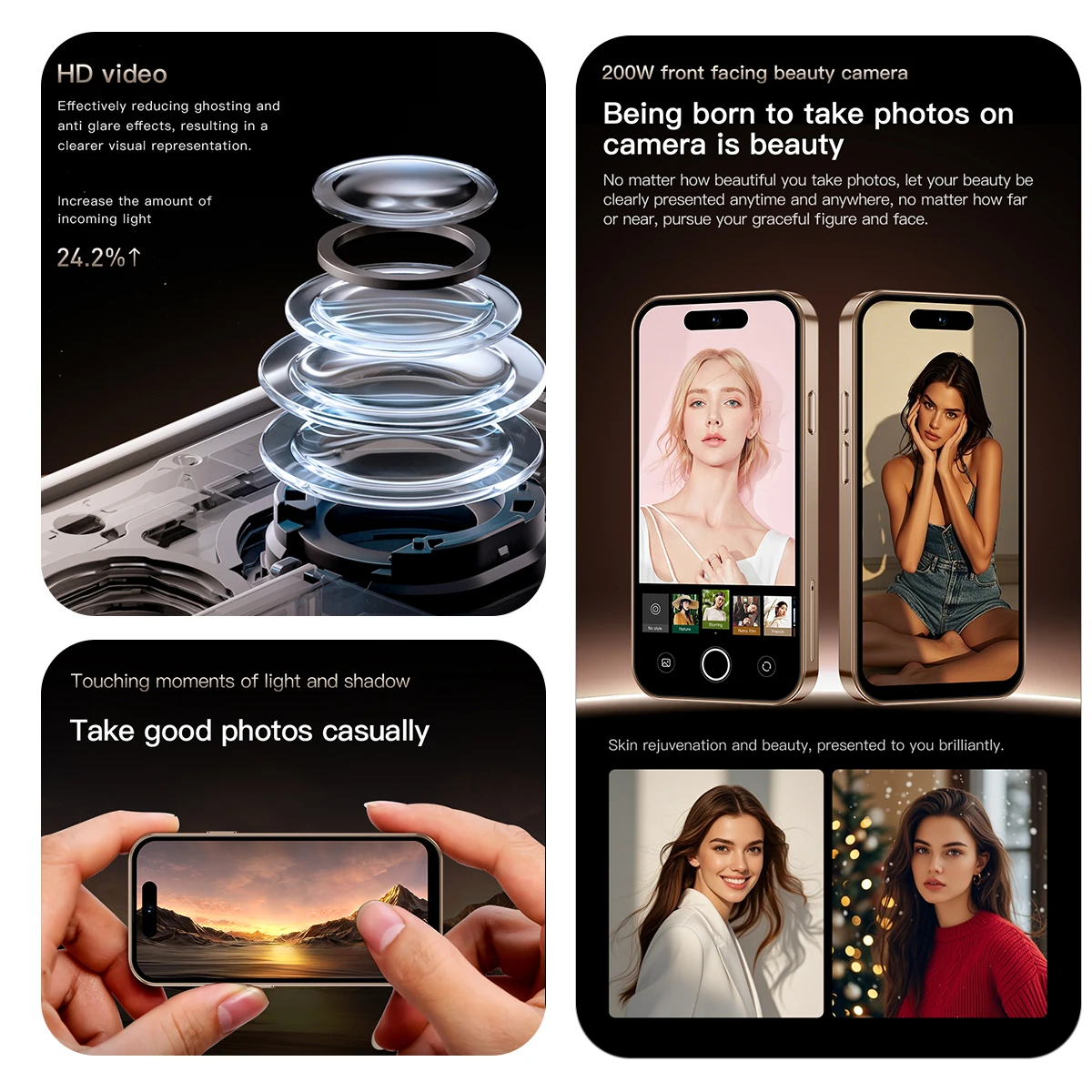 ONEMYTH M17 Pro Mini smartphone Android 4.0 pouces, double SIM 4G LTE ...