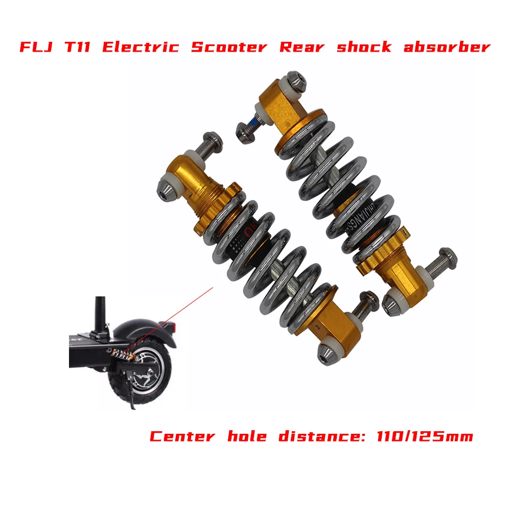 Original Flj T11 Electric Scooter Rear Spring Shock Absorber 110/125mm ...