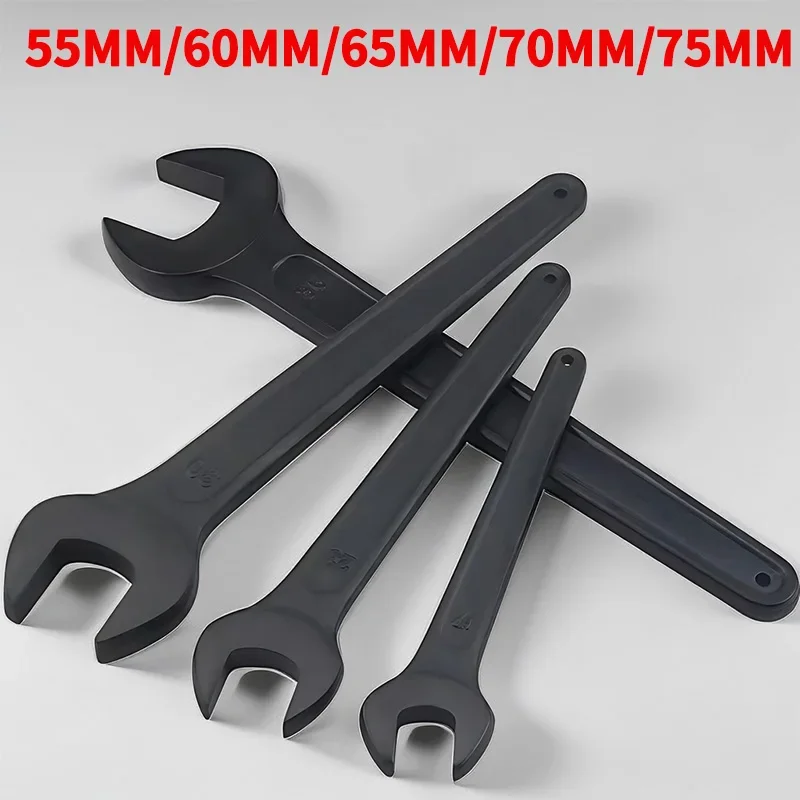 Heavy-Duty-Black-Spanner-Single-Open-End-Wrench-for-Hardware-Tools ...