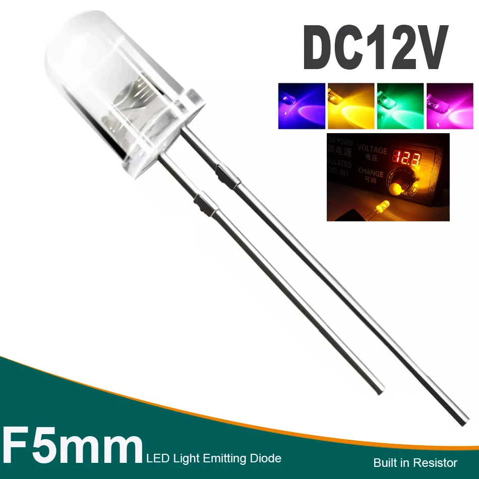 Diodo-LED-DC12V-m-dulos-de-bombilla-emisora-de-diodo-redondo-de-5mm ...