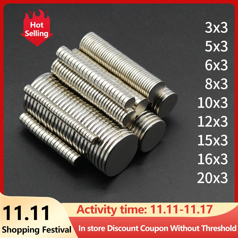 Round-Magnet-3x3-5x3-6x3-7x3-8x3-10x3-12x3-15x3-20x3mm-Neodymium-N35 ...