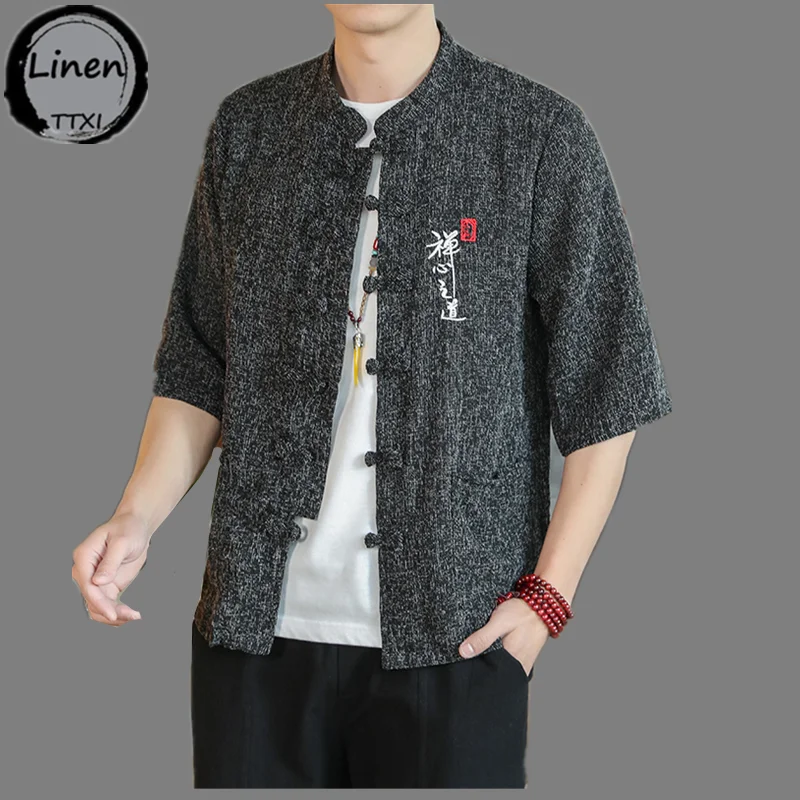 Ropa tradicional china para hombres, Tops Retro étnicos de Hanfu, ropa ...