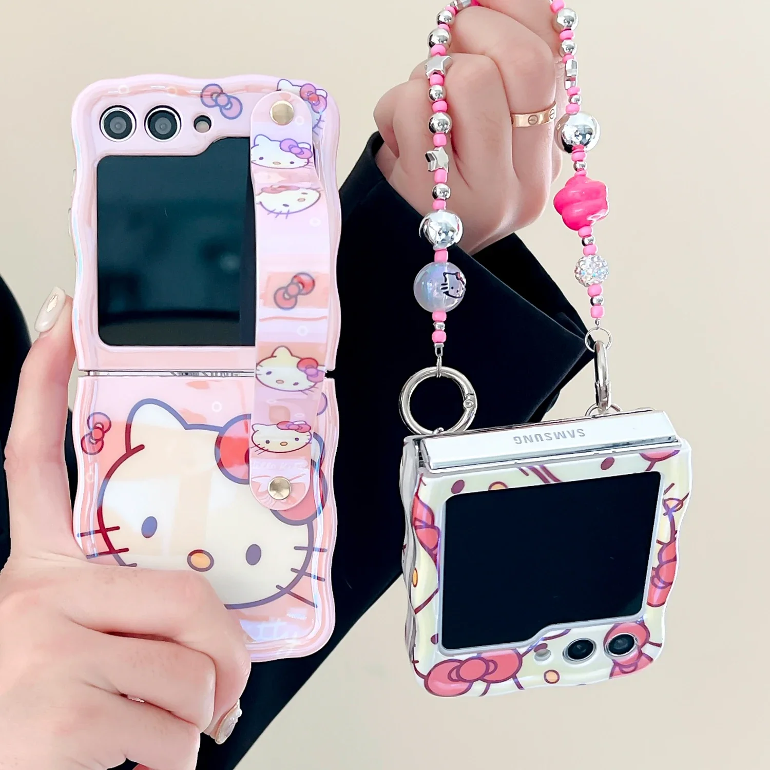 Cartoon-Blu-ray-Sanrio-Hello-Kitty-with-Wristband-Lanyard-Phone-Case ...