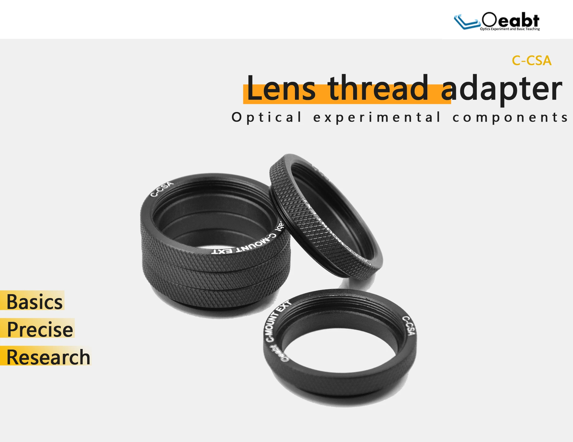 Laserland C-CSA C-mount Adapter CCD Camera Lens Adapter SM1 Thread ...