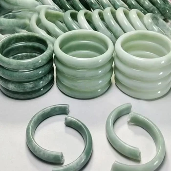 Real Jadeite Natural Ice Green Jade Bangle Original Certified Luxury ...