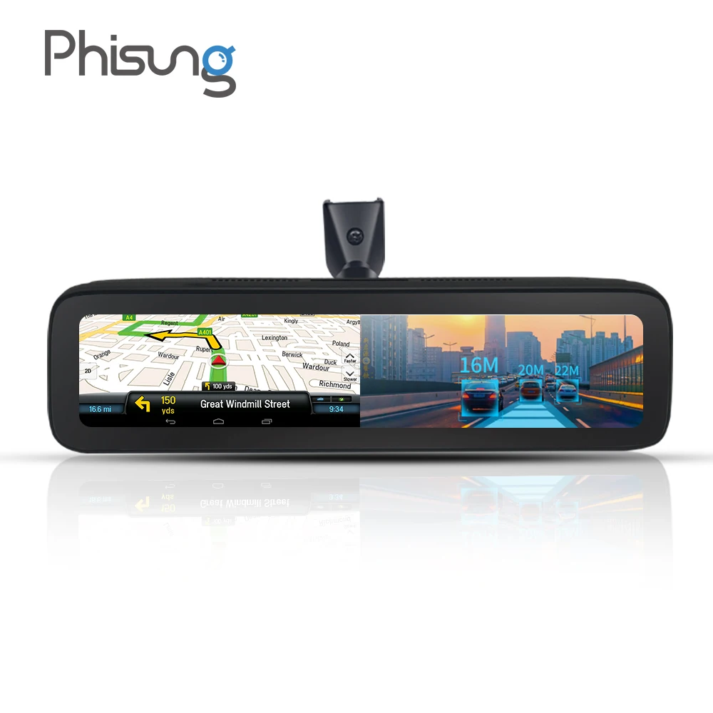 T88-Android-9-0-4CHs-Rearview-Mirror-Car-Video-Recorder-4g-Dashcam-With ...