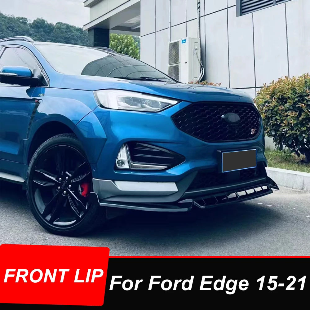 For-Ford-Edge-Front-Bumper-Lip-Chin-Splitter-Bodykit-Edge-ST-2015-16-17 ...
