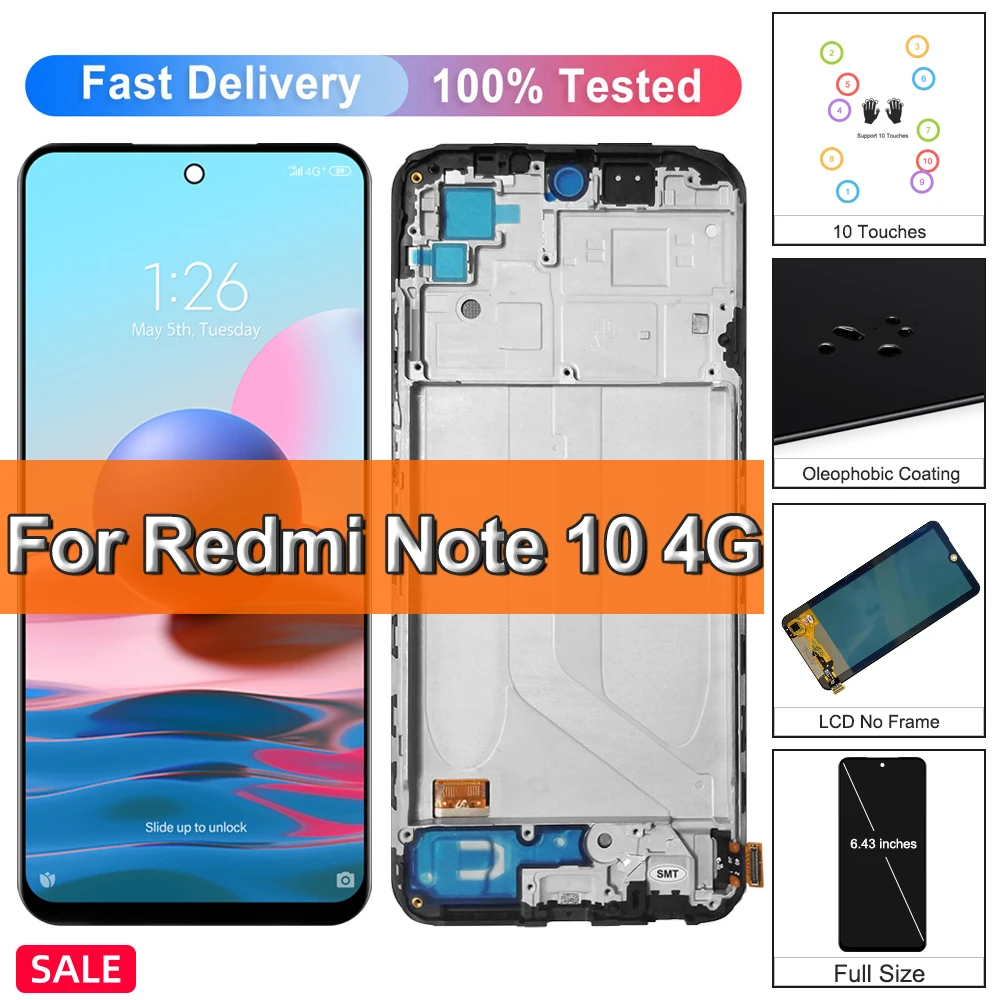 Redmi Note 10 Pro Screen Replacement | Lcd Screen Xiaomi Redmi Note 10 ...