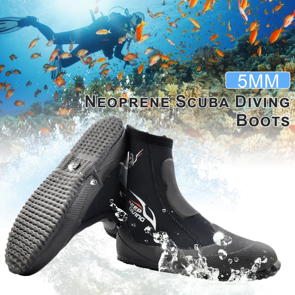 5MM-Neoprene-Scuba-Diving-Boots-Water-Shoes-Vulcanization-Winter-Cold ...