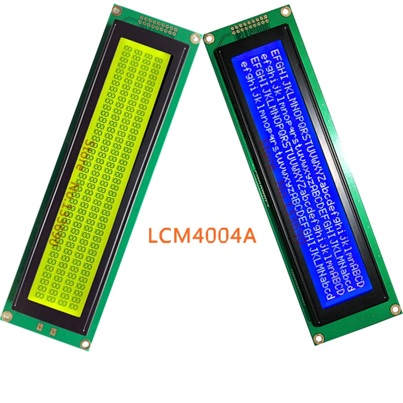5v Lcm4004a 40x4 4004 40*4 404 Character Lcd Module Display Yellow Green Blue Led Parallel Port ...