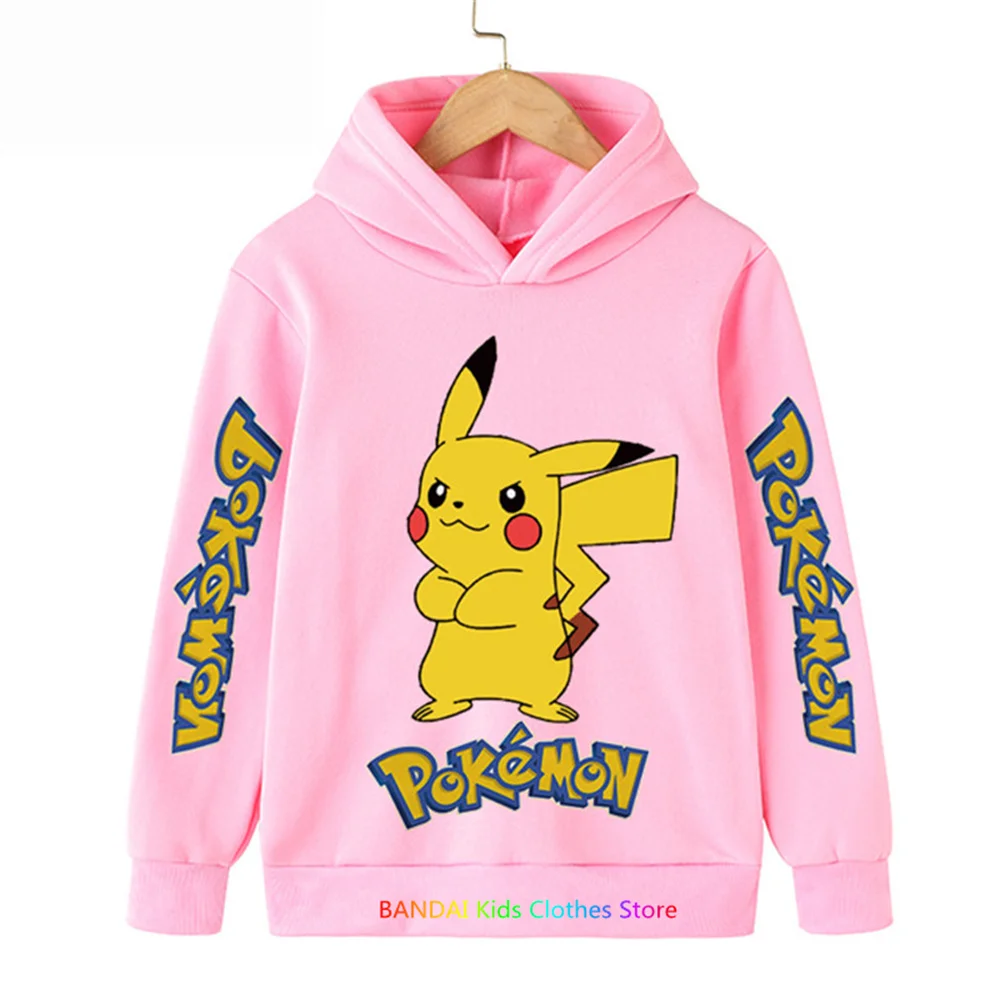 Sudaderas-con-capucha-de-Pikachu-para-ni-os-y-ni-as-abrigos-finos-con ...