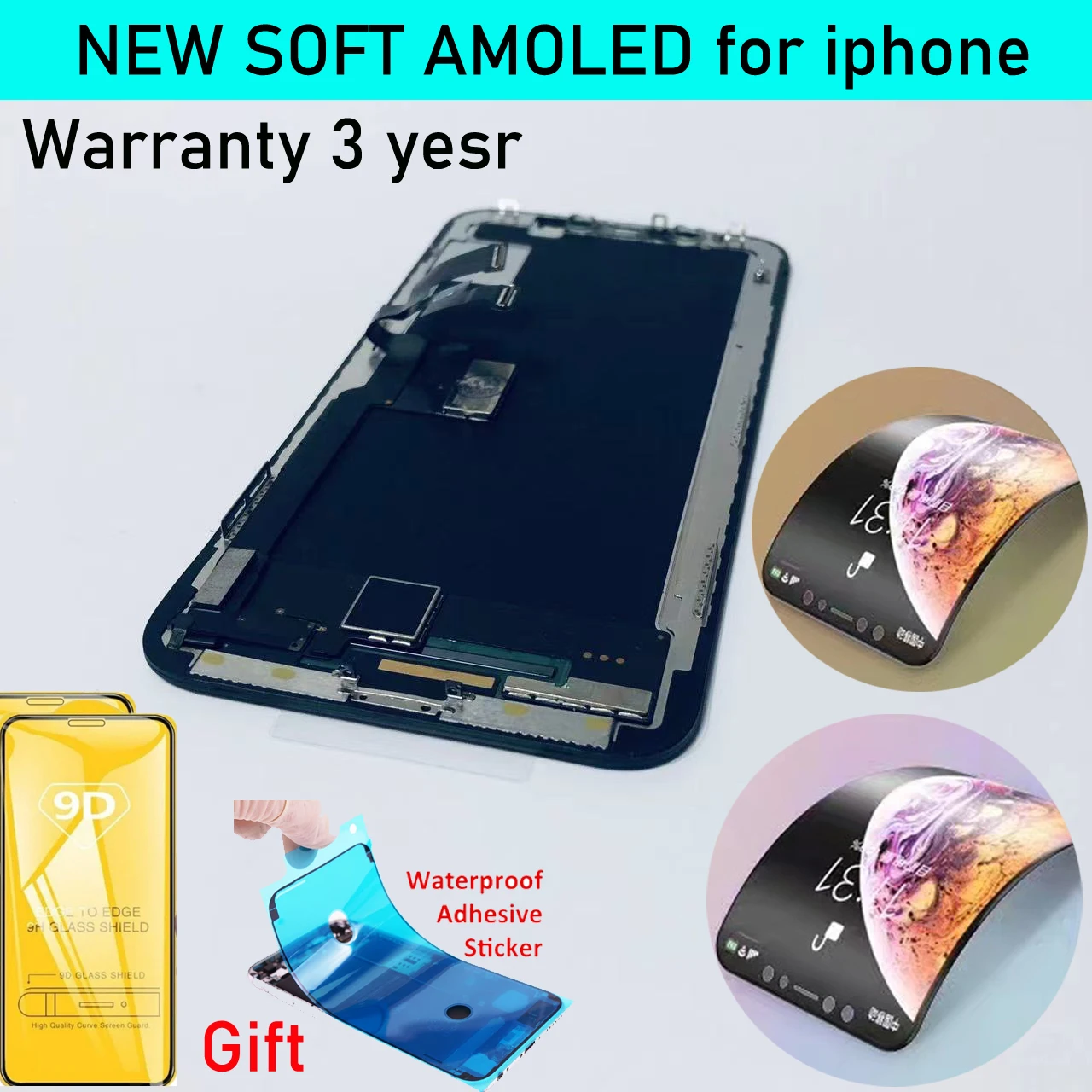 HuaXing-SOFT-AMOLED-LCD-Display-For-iPhone-X-XS-11Pro-12pro-MAX-12mini ...