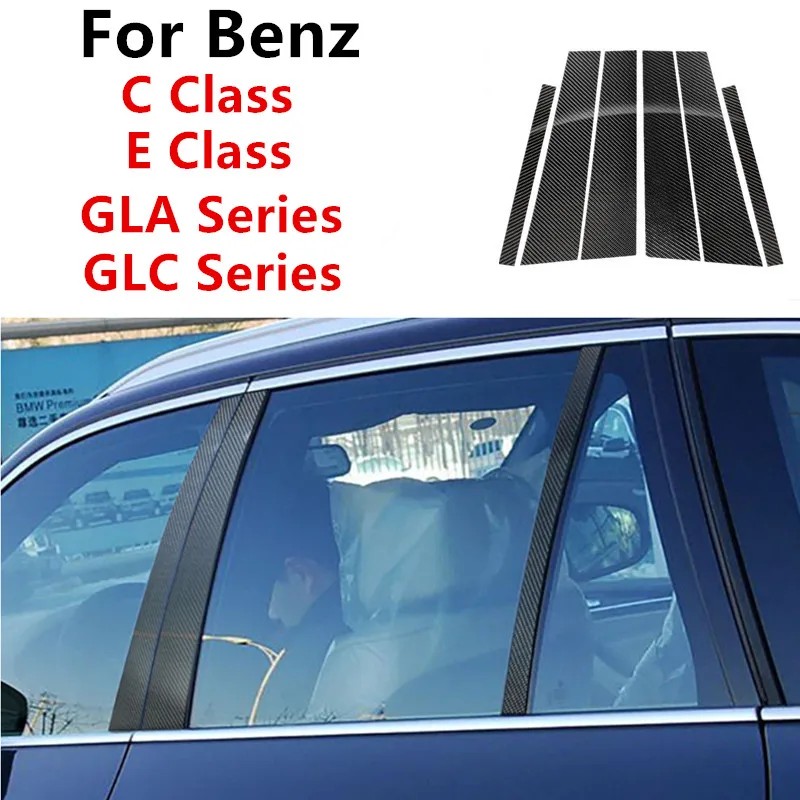 Car-Window-Door-Pillar-Sticker-Real-Carbon-Fiber-Car-Conversion-For ...