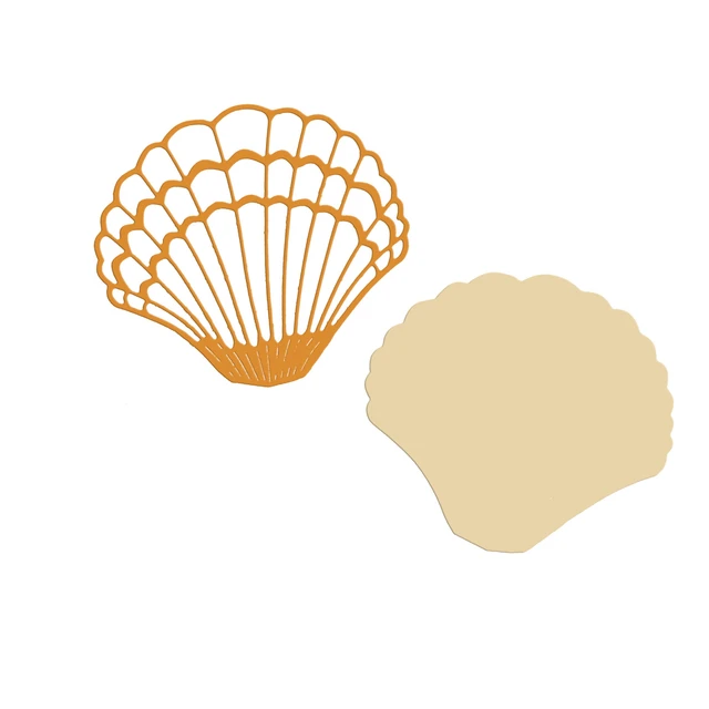 Yellow Scallop Shell Clip Art
