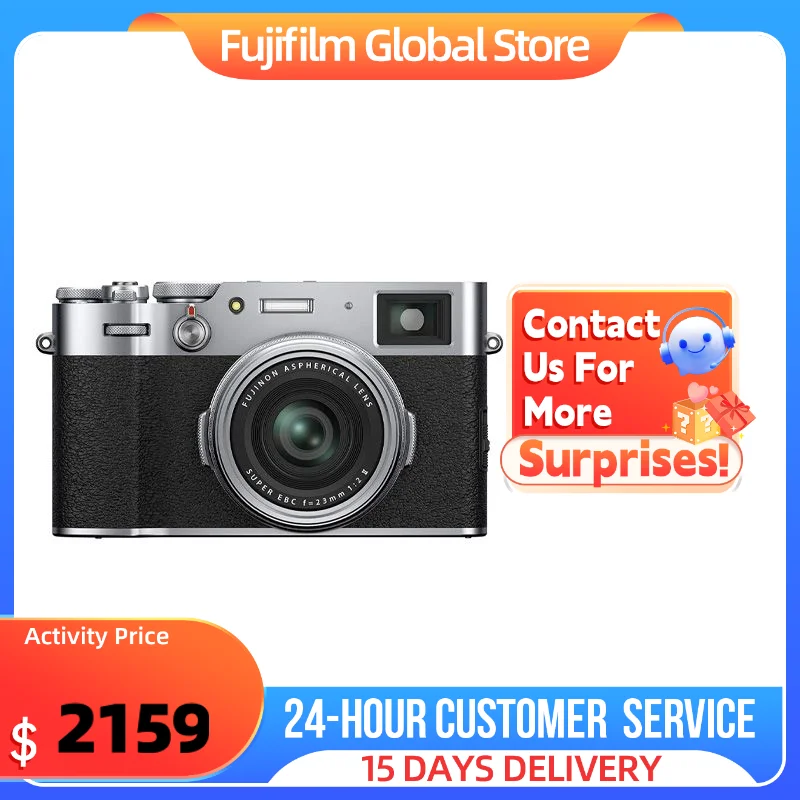 FUJIFILM-X100V-Frame-Mirrorless-Camera-Professional-Autofocus-4K-Video ...