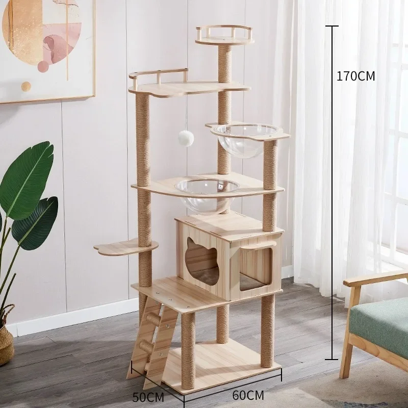 Cat-Tree-Sisal-Rope-Cat-Tower-Scratching-Post-For-Cats-Toys-For-Pet ...